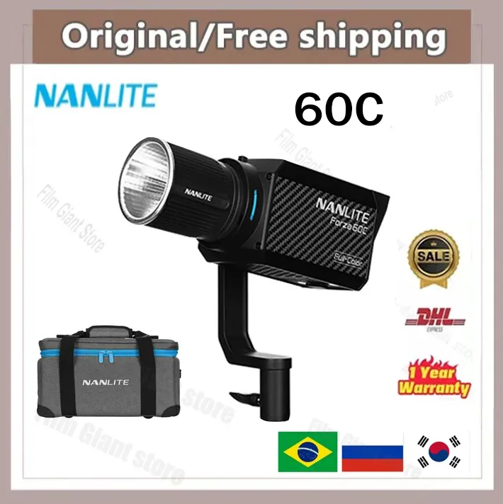 Nanlite 60C 60W RGBW Bi Color RGB LAC Studio Light for Photography LED ...