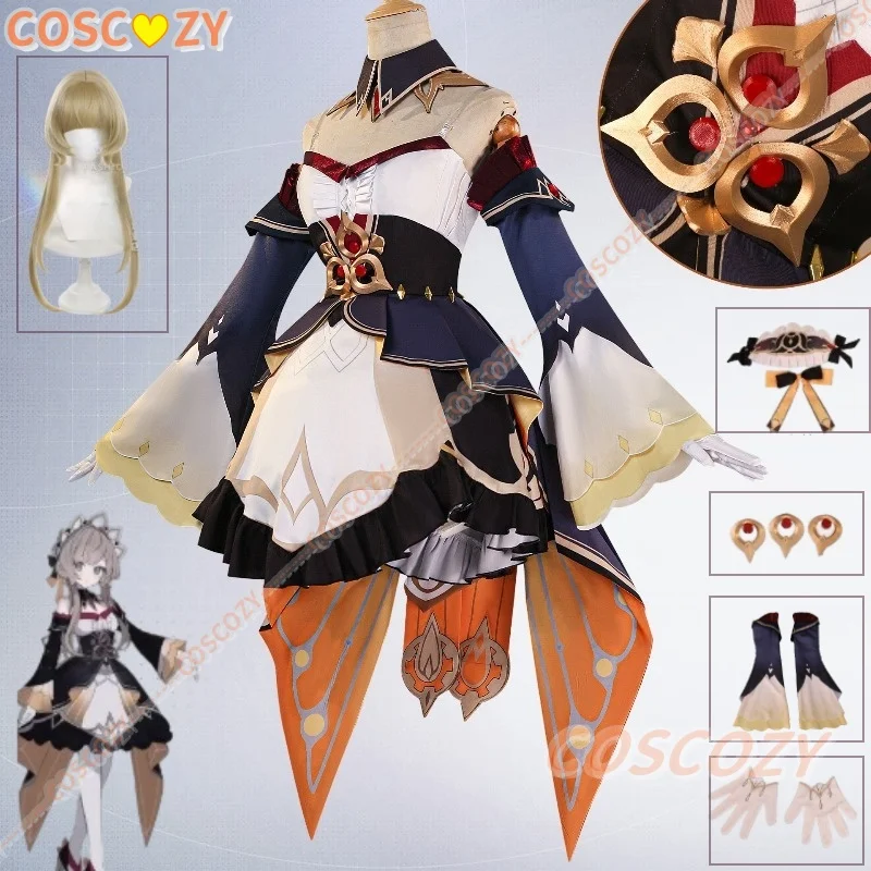 Genshin Impact Sandrone Cosplay Costume Wig Marionette Dress Uniform ...