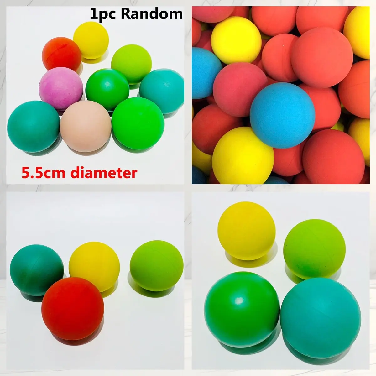 5.5cm Racquetball Squash Low Speed Rubber Hollow Ball Training ...