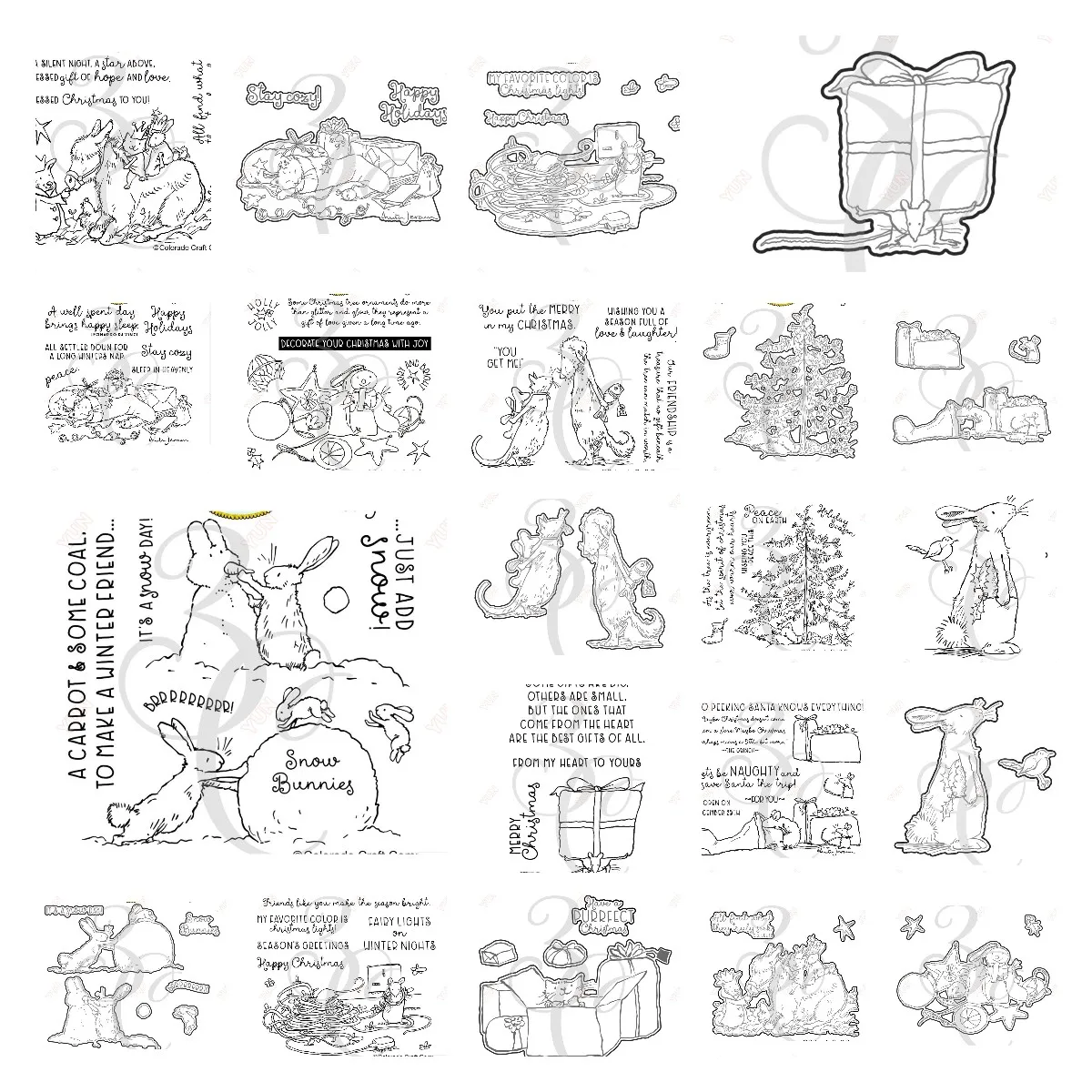 Meowy-Christmas-Cozy-Cat-Sneaky-Mice-Gift-Exchange-Metal-Cutting-Dies ...