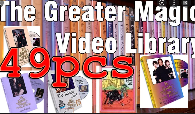 49 pcs Greater Magic Video Library Bundle - Coin Close-up card Mentalism magic trick