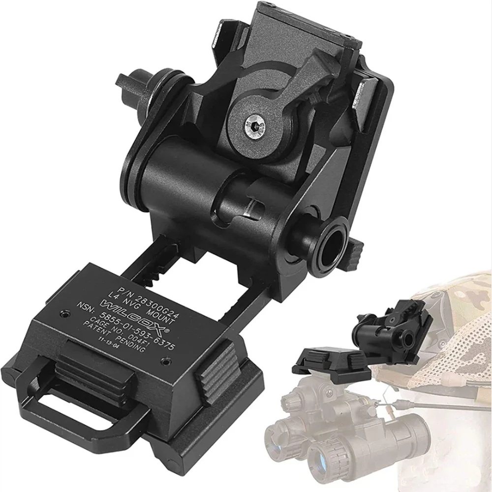 BOOIU-Tactical-Helmet-Night-Vision-Mount-for-L4G24-PVS15-18-Metal ...