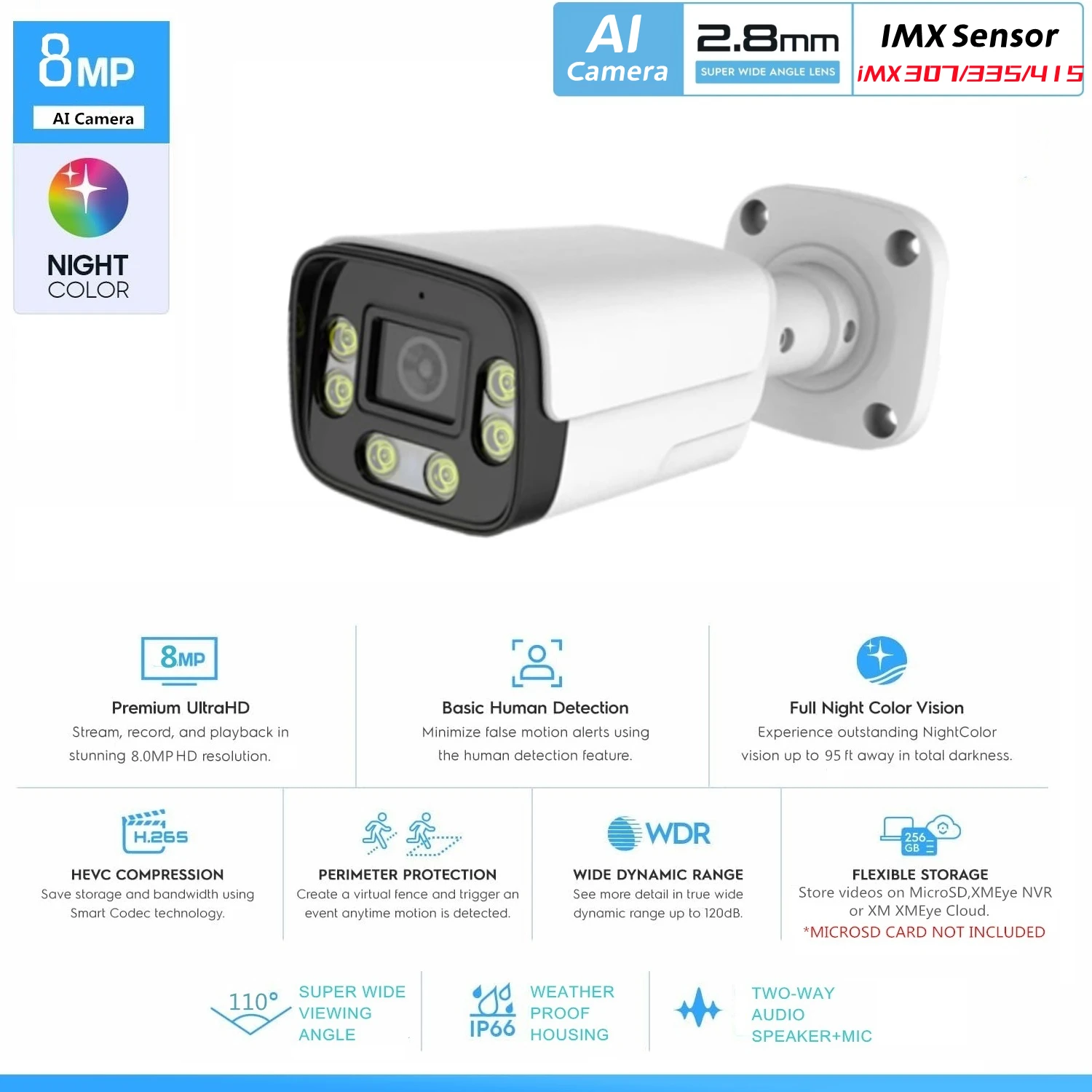 8MP-6MP-3MP-AI-IP-Bullet-Camera-IMX307-IMX335-IMX415-H-265-NightColor ...