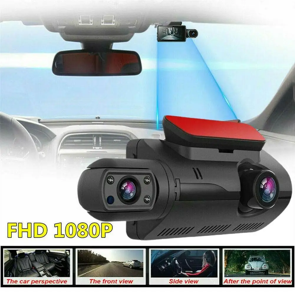 Car-Driving-Recorder-DVR-Front-and-Rear-Dual-2-Lens-Camera-Wide-Angel ...