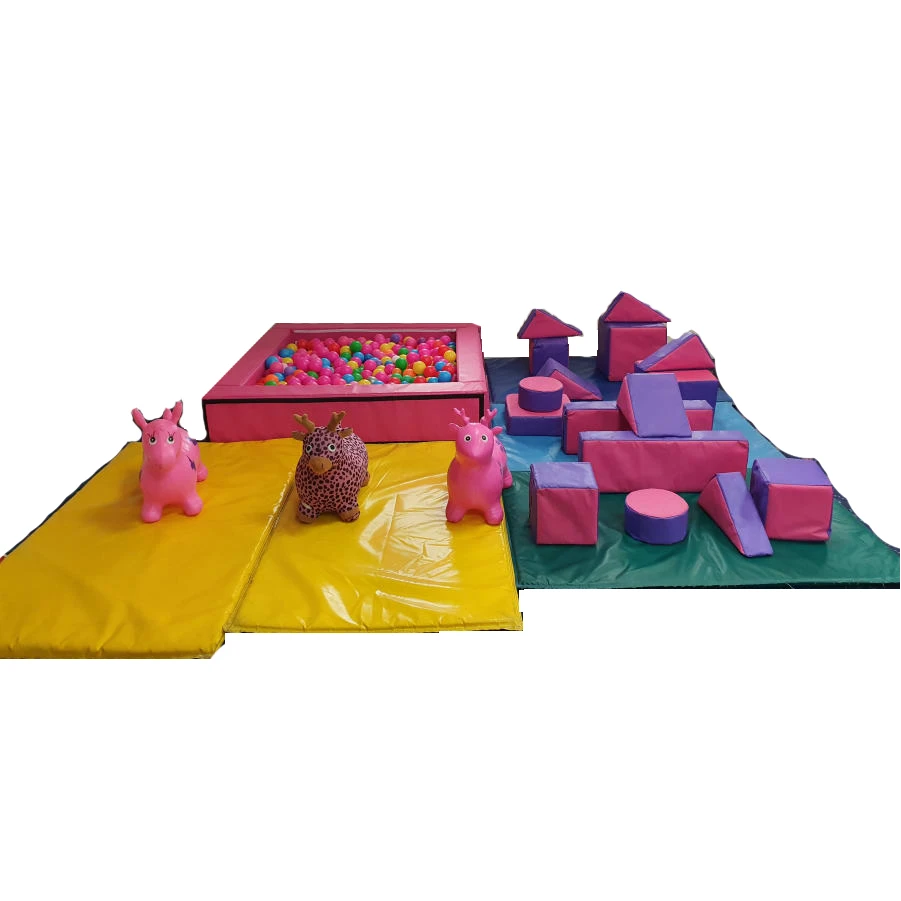 Soft Indoor Playground,Sponge Blocks Area Soft Play Set For Toddler ...