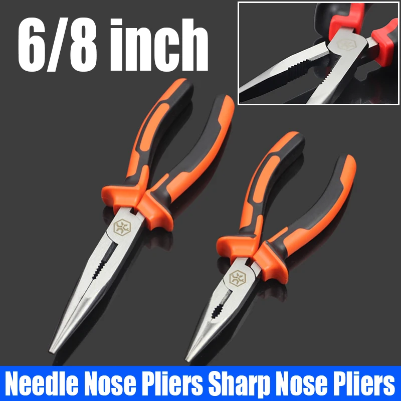 1PCS-6-8-Inch-Needle-Nose-Pliers-Sharp-Nose-Pliers-Long-Nose-Pliers ...