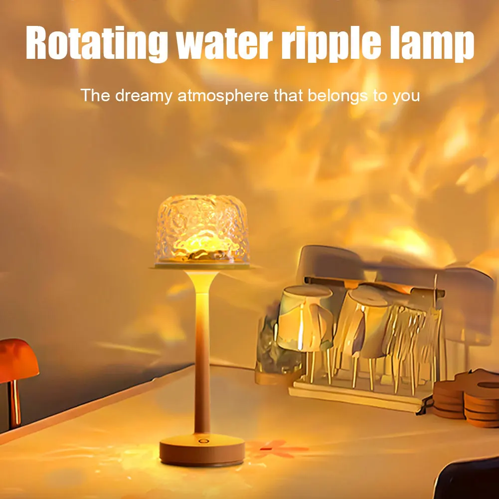 Water Ripple Lamp 16 Colors RGB LED Atmosphere Desk Lamp USB ...