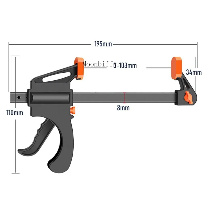 4Inch-Woodworking-Work-Mini-F-Clamp-Clip-Quick-Ratchet-Release-Clip ...