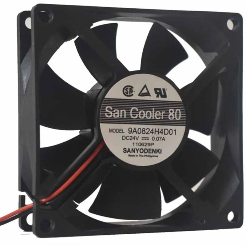 9A0824H4D01 8cm 8025 24V 0.07A 2-wire 3-wire inverter cooling fan ...