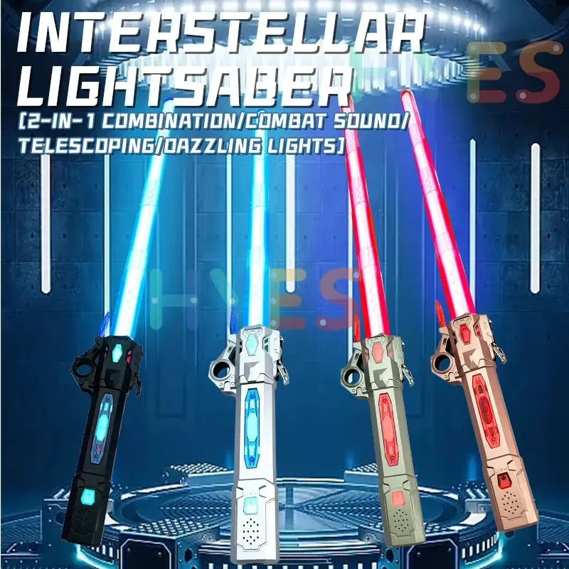New-Retractable-Lightsaber-Finger-Rotating-Laser-Sword-Flash-Luminous ...