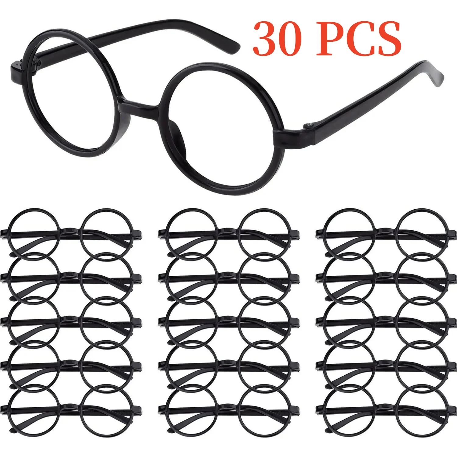 6/12/18/30pcs Wizard Glasses Vintage Round Frame No Lens Halloween ...
