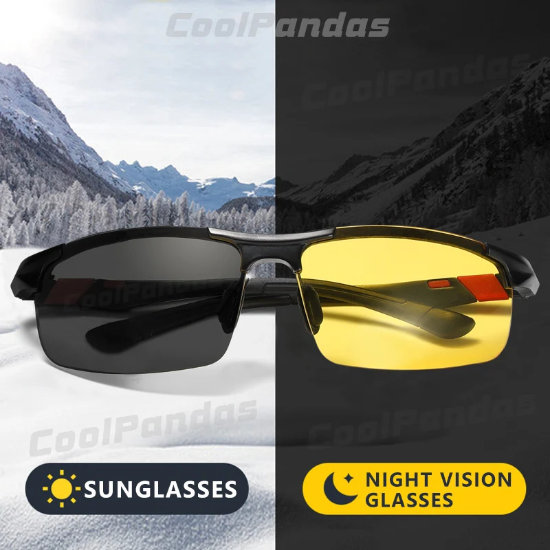 Aluminum-Photochromic-Polarized-Sunglasses-For-Men-Day-Night-Vision-Sun ...