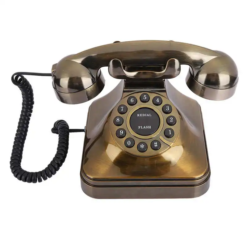 Antique-Bronze-Telephone-Retro-Vintage-Phone-Old-Telephone-Desktop ...