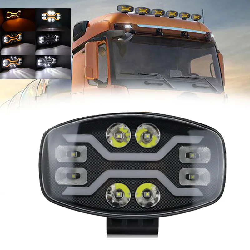 9 " LED Light SCAN- Off road Headlight Spotlight Truck Auxiliary Square ...