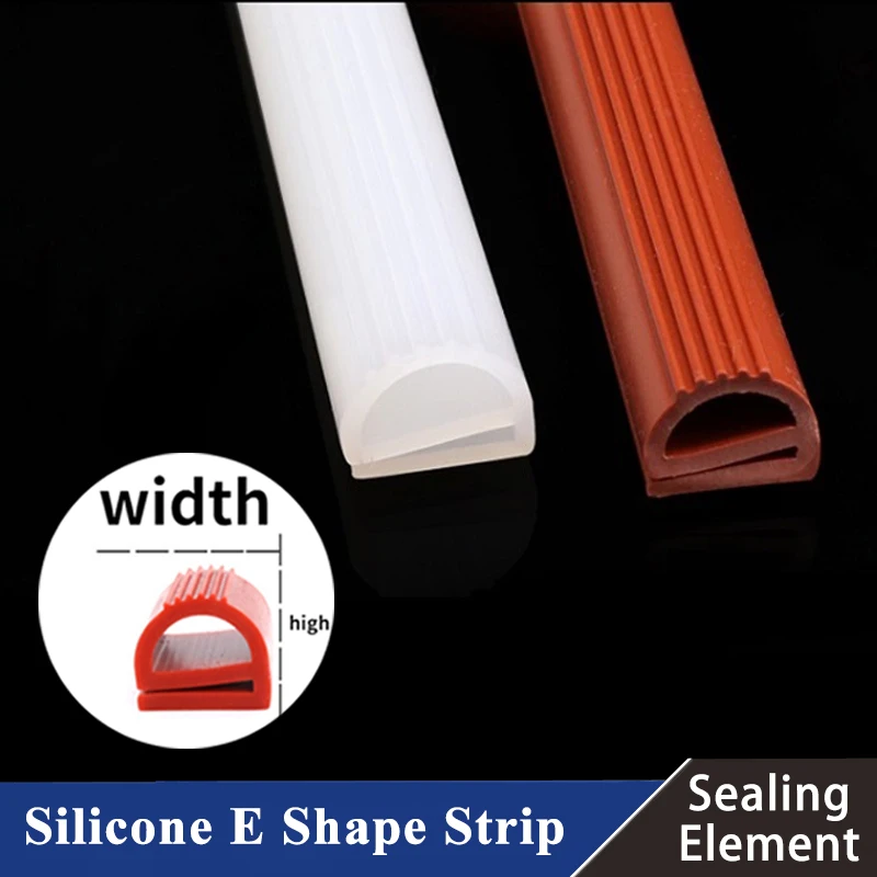 1-3M-Silicone-E-Shape-Strip-Rubber-Sealing-Strip-E-shaped-E-strip-High ...