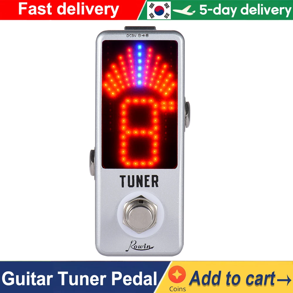 Guitar-Tuner-Mini-Chromatic-Tuner-Pedal-Effect-LED-Display-True-Bypass ...