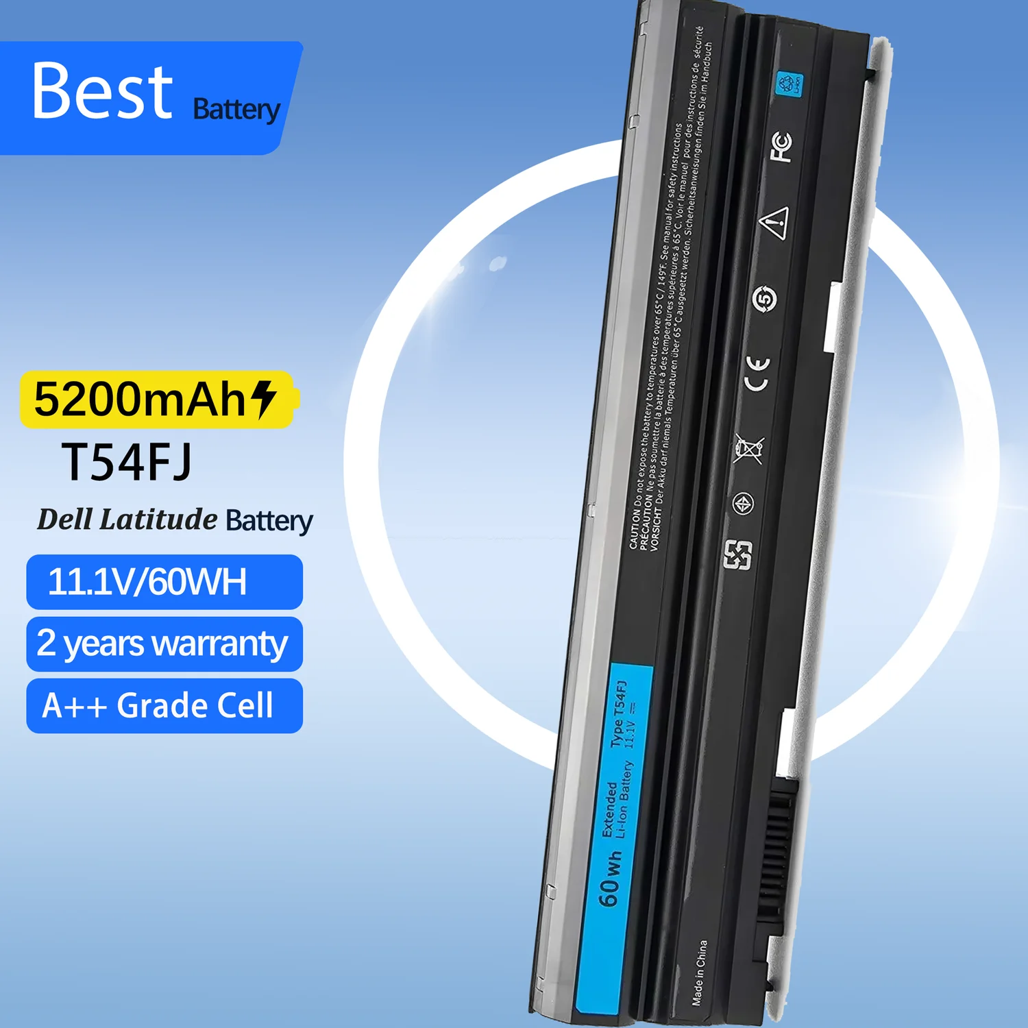 60WH-T54FJ-M5Y0X-8858X-E6420-E5420-Laptop-Battery-for-Dell-Latitude ...