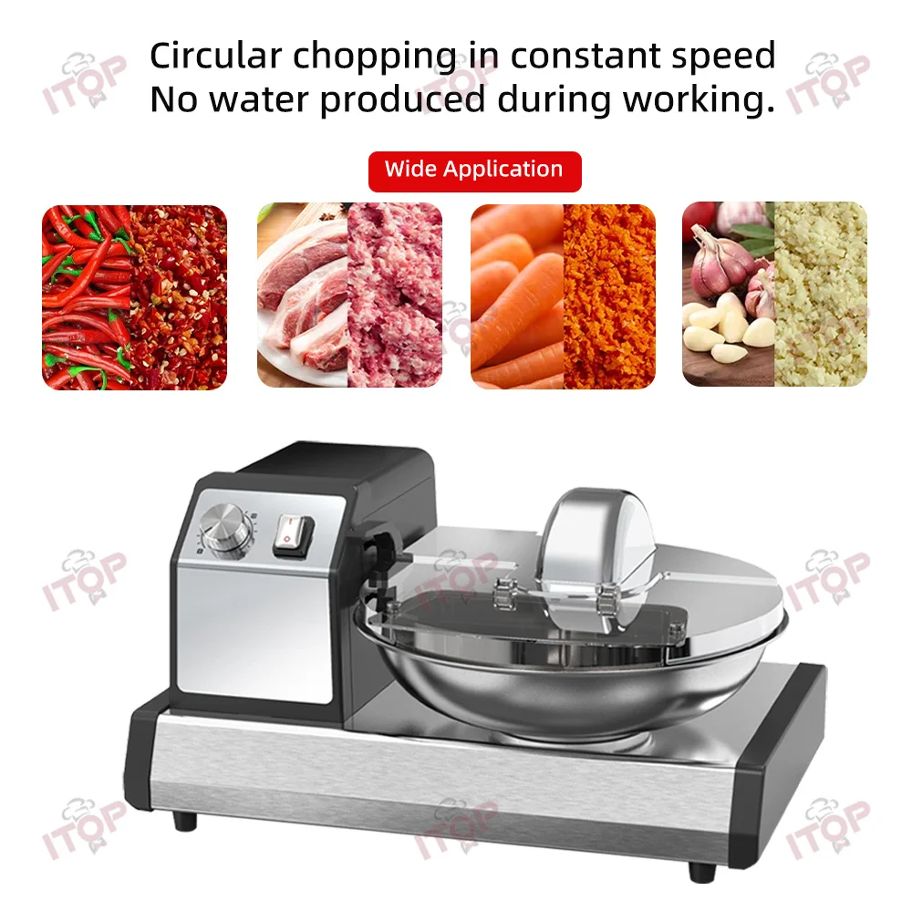 ITOP FC505 5.5L Commercial Food Chopper Adjustable Timer Copper Motor ...
