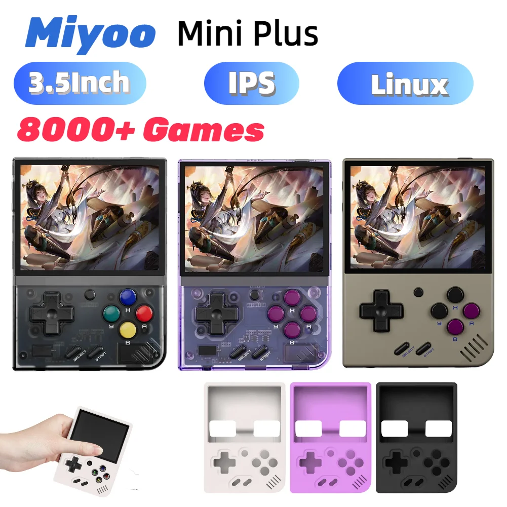 MIYOO-Mini-Plus-consola-de-juegos-port-til-Retro-sistema-Linux-pantalla ...