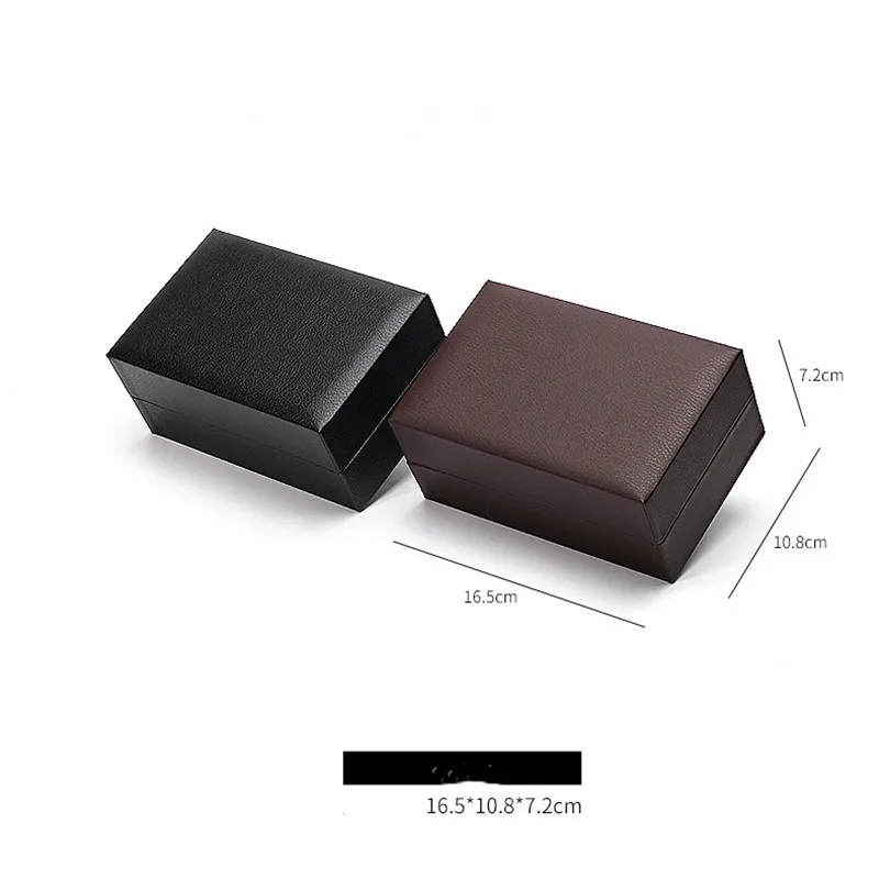 16.5x10.8x7.2cm orange/white/black/bule/coffee Pu watch box couple pair ...