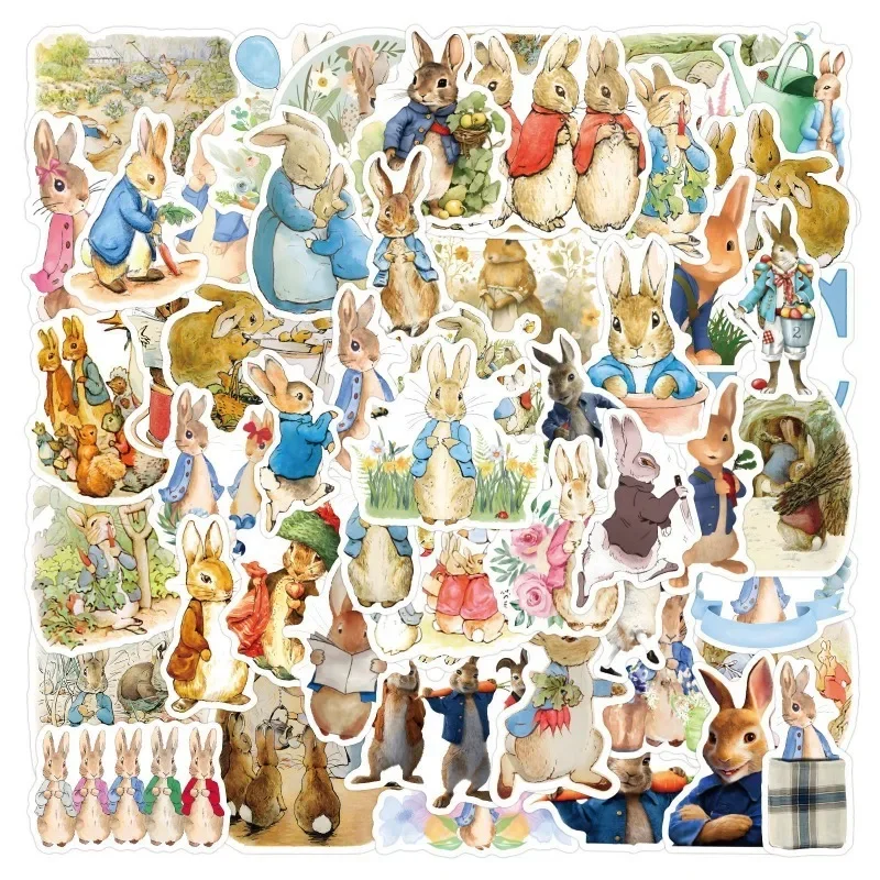 55pcs Books Peter Rabbit Cartoon Graffiti Stickers Suitcase Water Cup ...