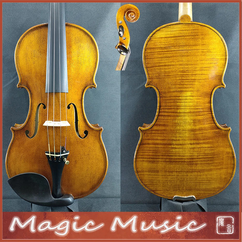 SELECTED-1-Piece-Back-Antonio-Stradivarius-1714-Soil-Copy-Master-Violin ...