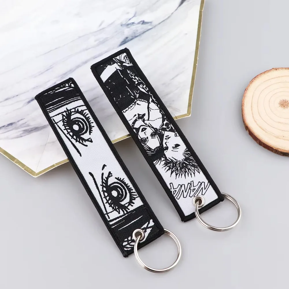 NANA Anime Eye Keychain for Motorcycles and Cars Backpack Manga Key Tag ...