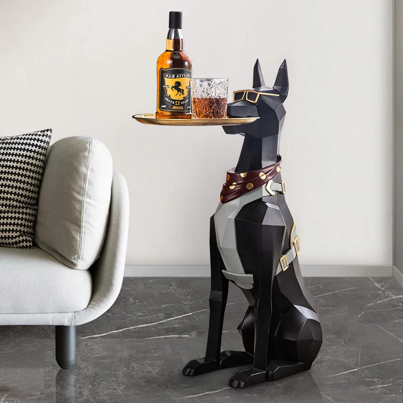 Big-Resin-Art-Dog-Statue-Butler-with-Tray-for-Keys-Jewelry-Holder ...
