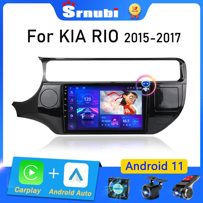 Srnubi Android 10 4g Wifi Car Radio For Kia Rio 4 K3 2015 2016 2017 ...
