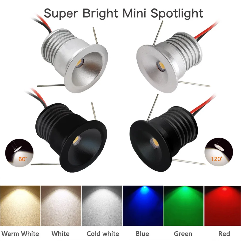 Small Spot Light 2W Mini LED Spotlight 12V Dimmable 25mm Cutout ...