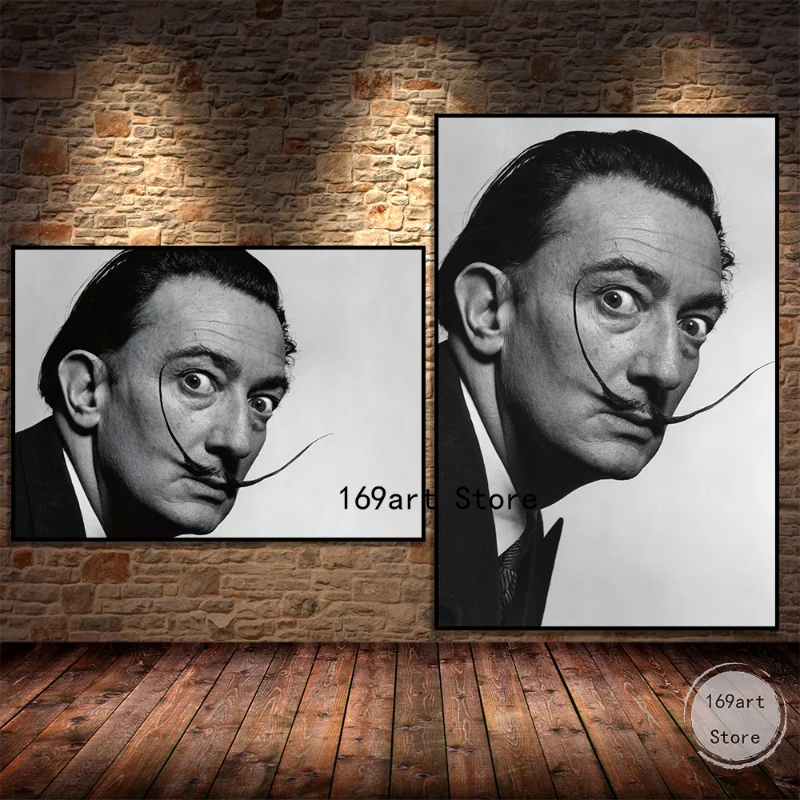 Salvador Dali Portrait Cat