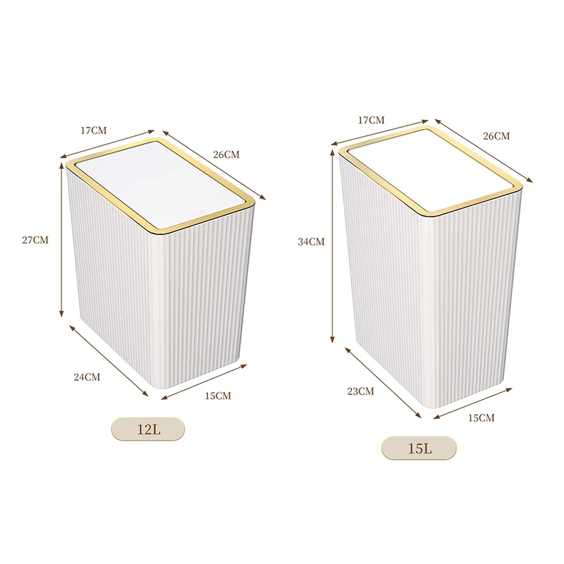 Cubo-de-basura-impermeable-para-cocina-y-ba-o-papelera-de-basura-de-12L ...