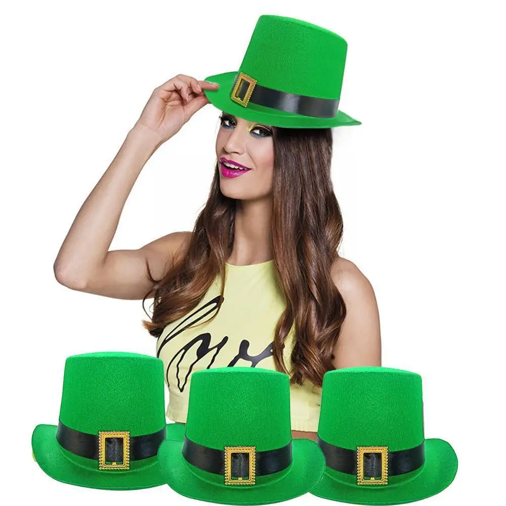Saint-Patricks-Day-Shamrock-Green-Velvet-Hat-Saint-Patrick-Hat-Irish ...