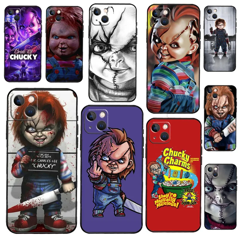 Chucky Doll Horror Movie Phone Case For iPhone 12 11 13 14 15 Pro Max 7 ...