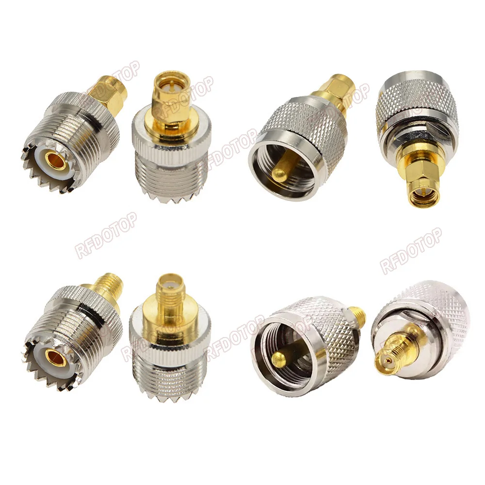 50 PCS SMA UHF RF Adapter SMA Male Female to UHF PL259 SO239 Male Female Adapter Connector Radio ...