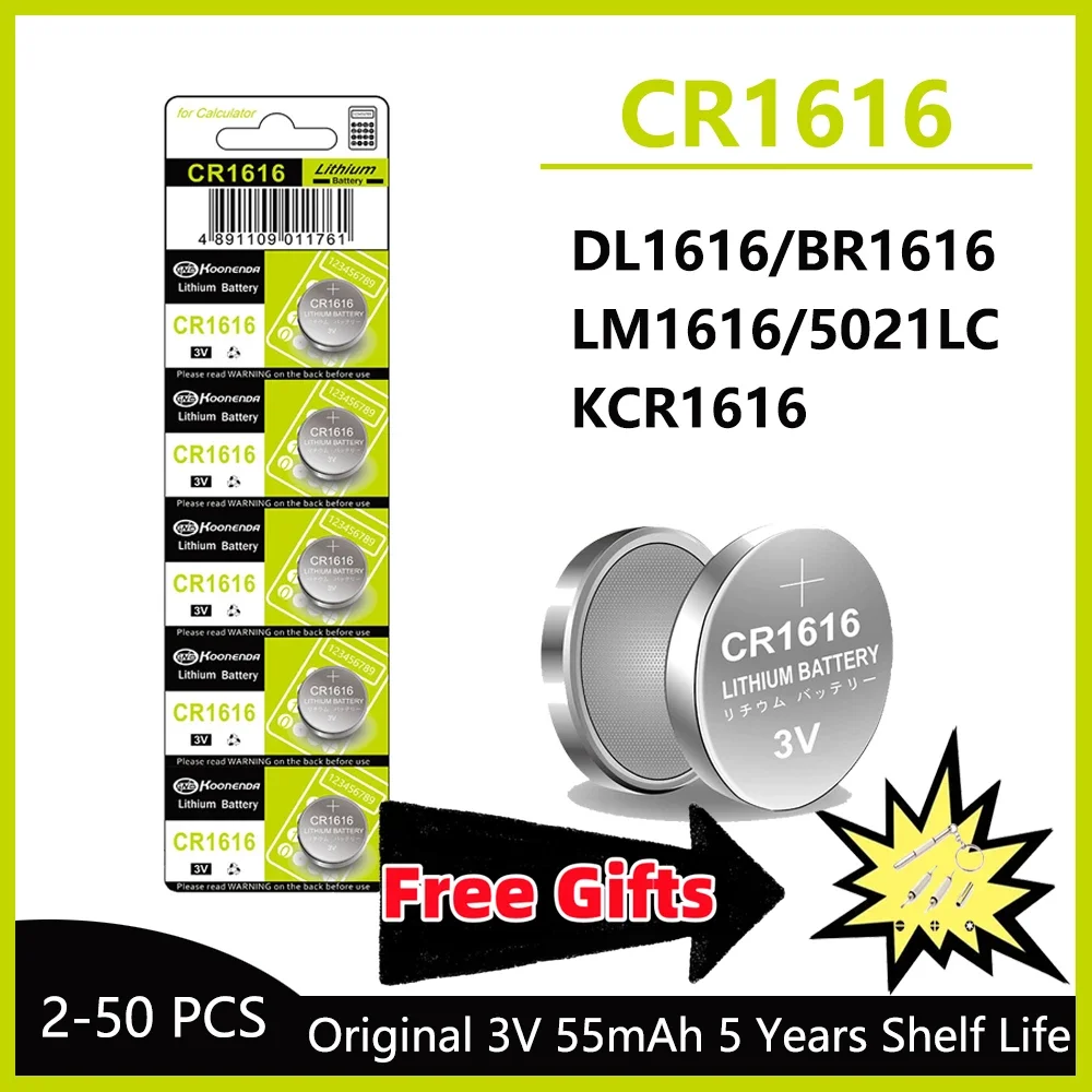 Large-Capacity-3V-55mAh-CR1616-Coin-Cells-Batteries-CR-1616-DL1616 ...