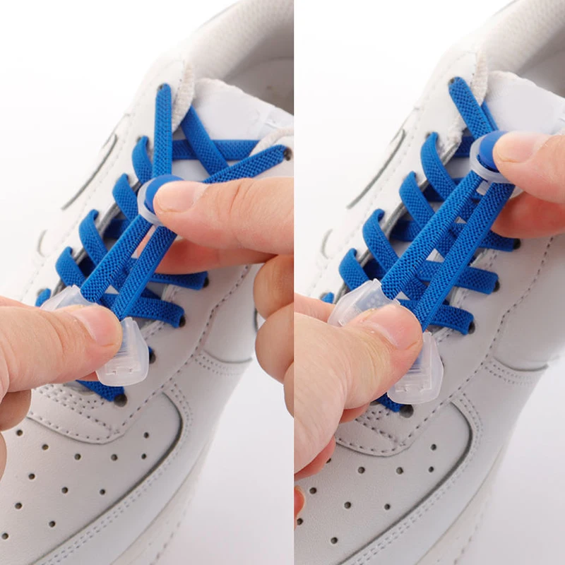 1 paire de lacets élastiques, 18 couleurs, attache de chaussure rapide ...