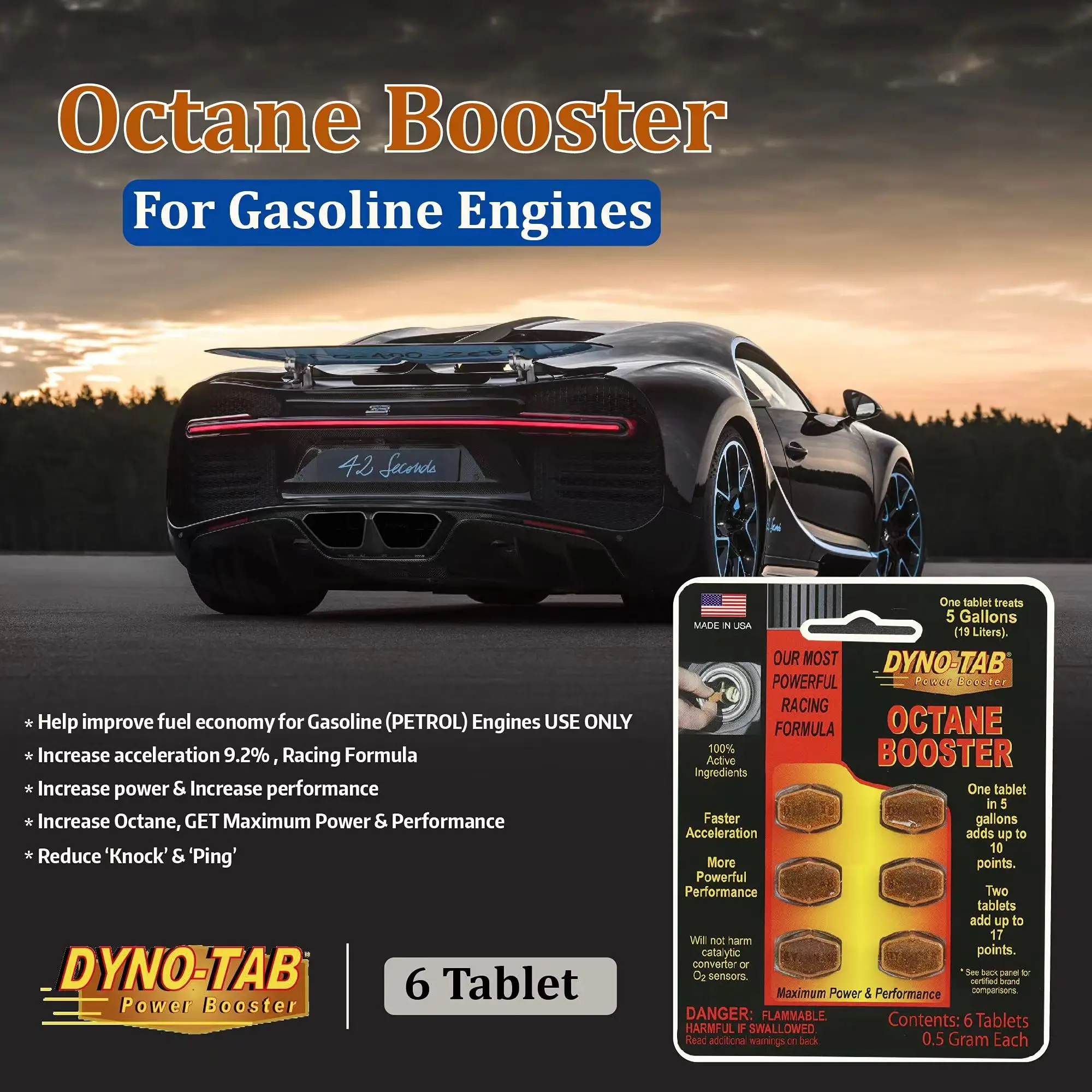 Dynotab-Octane-Booster-6-Tab-Card-Maximize-Power-Fast-Acceleration ...