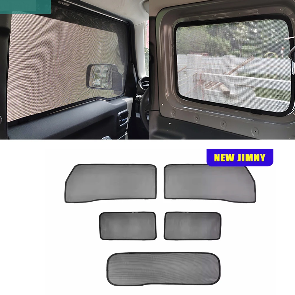 Car-Window-Privacy-Net-Gauze-Curtain-Anti-insect-for-Suzuki-Jimny-2019 ...
