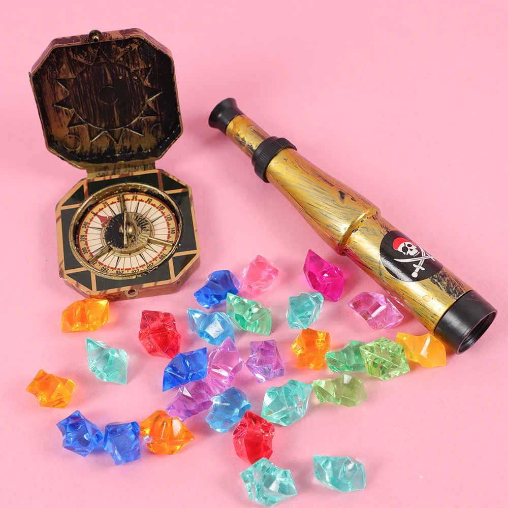 Pirate Theme Party Decoration Pirate Telescope Captain Compass Diamond ...