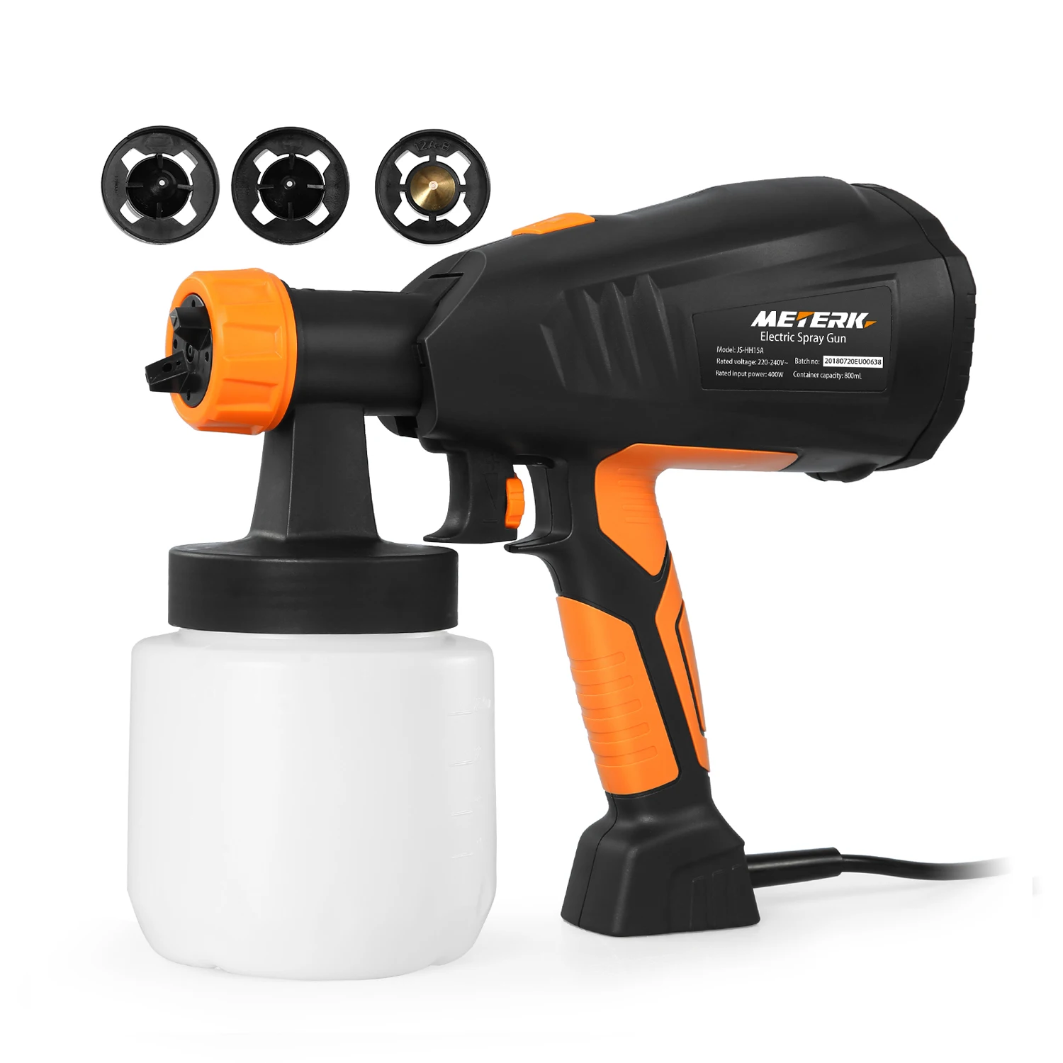 Meterk-400W-HVLP-Electric-Paint-Spray-Gun-Removable-Electric-Spray ...