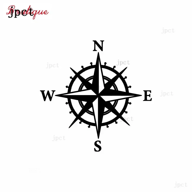 Creative compass car and motorcycle stickers, nswepvc reflective ...
