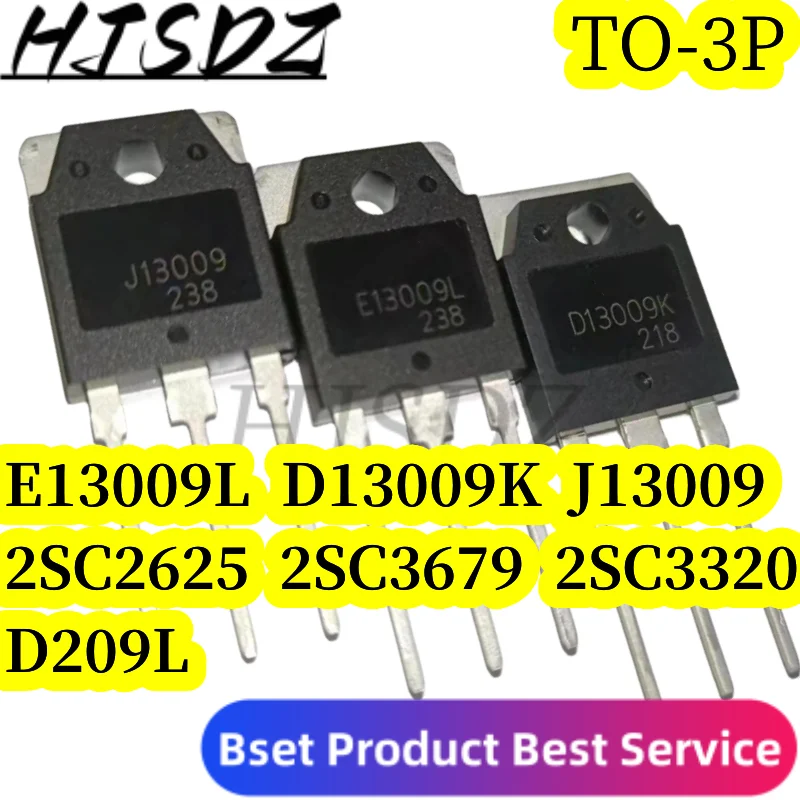 Transistor de 5 piezas, 13009 J13009 MJE13009 2SC2625 E13009L 2SC3679 ...
