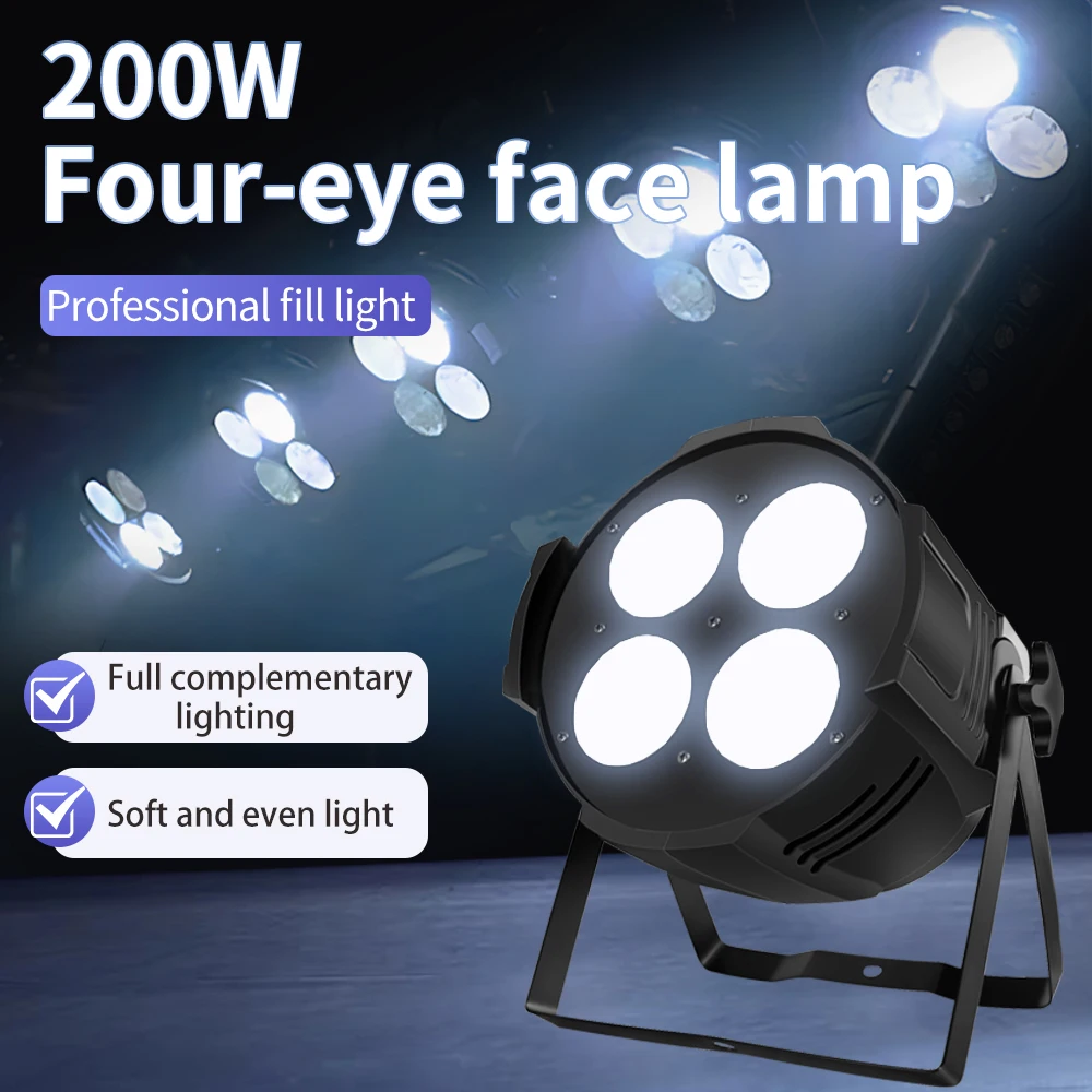 200W-Four-Eyes-COB-Par-Light-Live-Room-Supplementary-DMX512-Stage ...