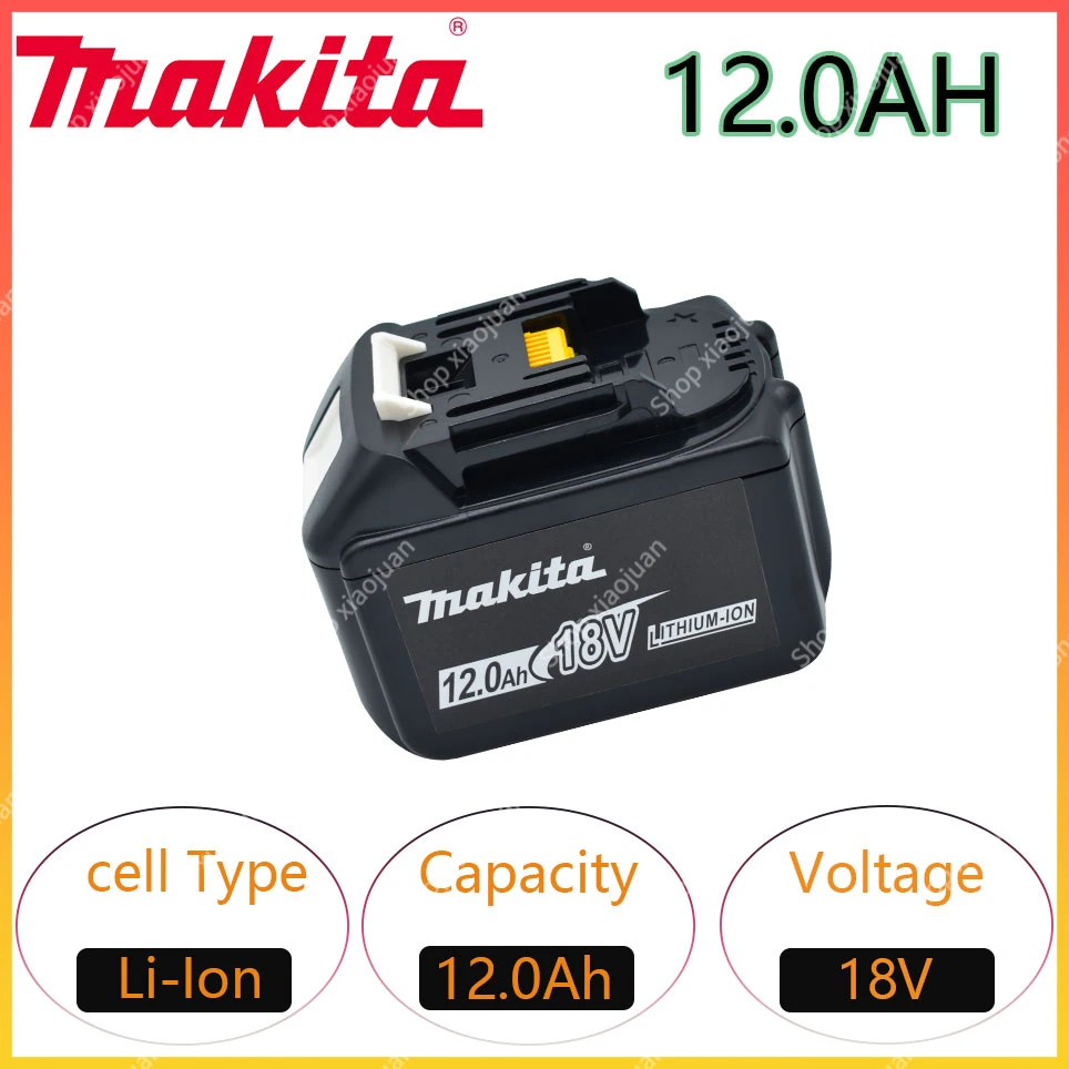 100-original-Makita-18V-12-0Ah-Rechargeable-Power-Tool-Battery-With-LED ...