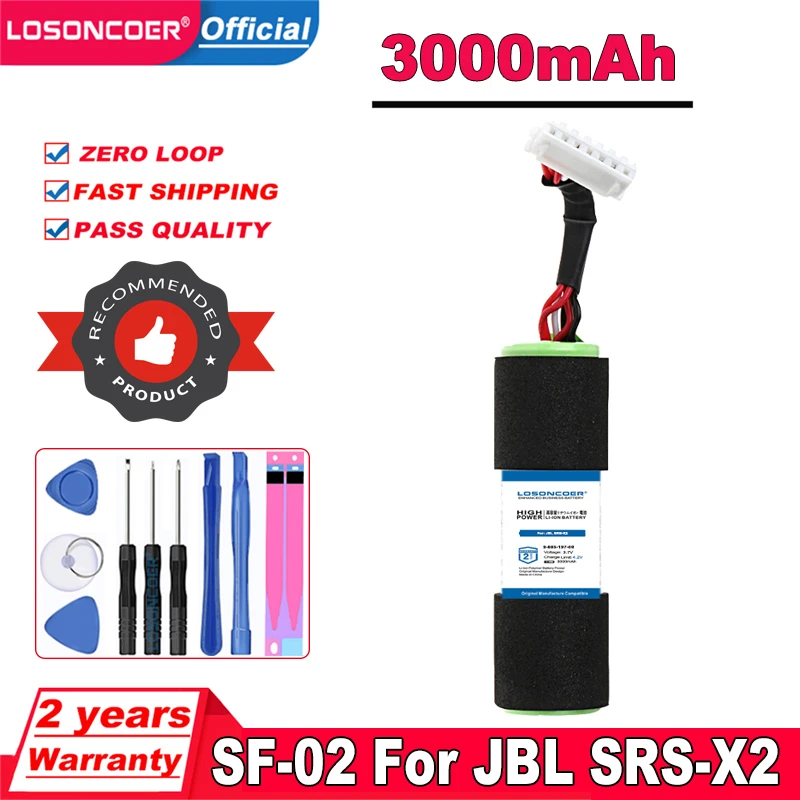 LOSONCOER-Bateria-para-JBL-3000mAh-9-885-197-08-SF-02-apto-para-JBL-SRS ...