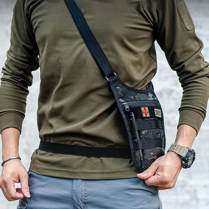Invisible Underarm Shoulder Bag Military Tactical Waist Packs Hidden ...