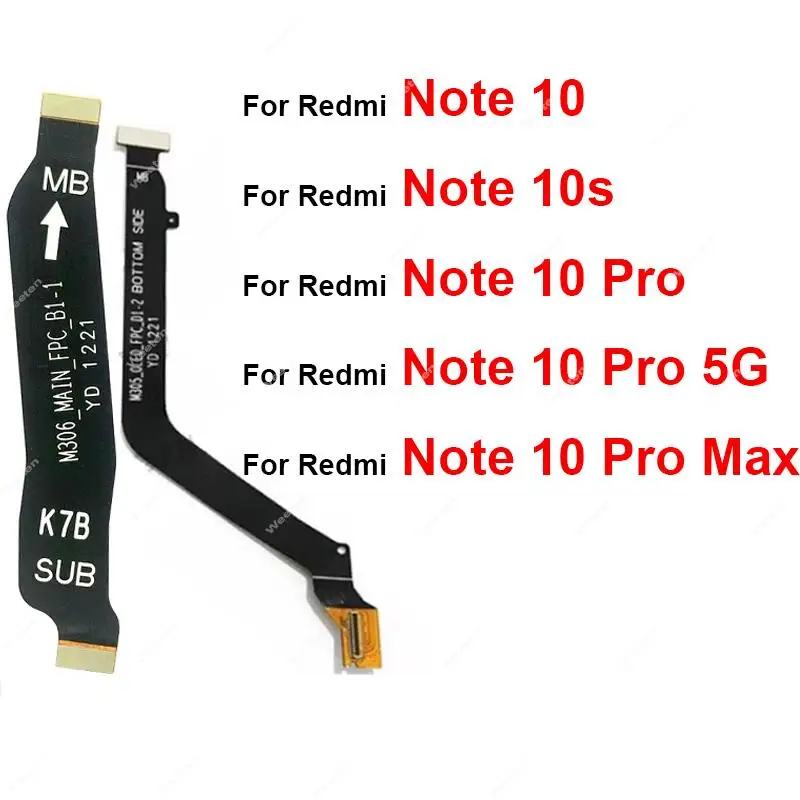 Conector-de-placa-base-LCD-Cable-flexible-para-Xiaomi-Redmi-Note-10 ...