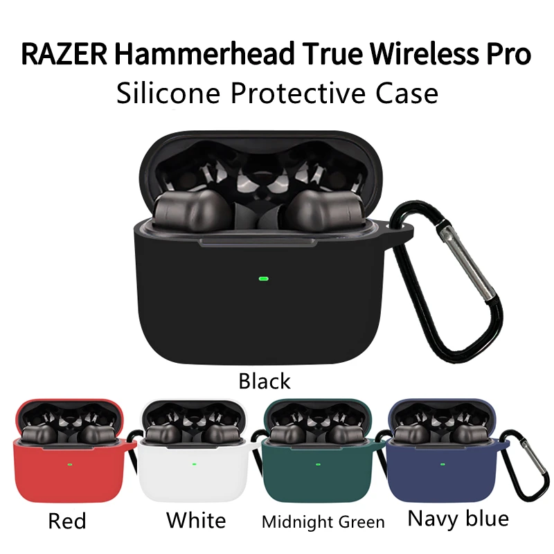 Funda-protectora-de-silicona-suave-para-Razer-Hammerhead-True-Wireless ...
