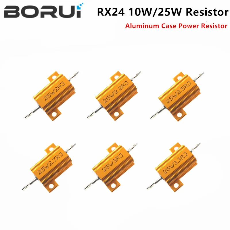 1PCS 10W 25W Aluminum Power Metal Shell Case Wirewound Resistor 0.01 ...